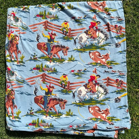 Nick & Nora | Bedding | Nick Nora Rio Grande Cowboy Rodeo Flat Bed ...